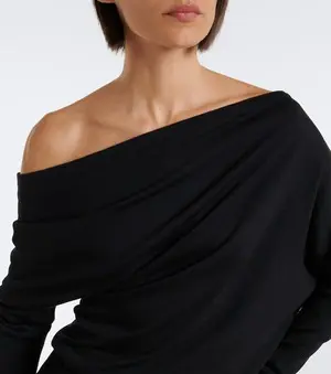 TOM FORD Off-shoulder Wool And Silk Sweater