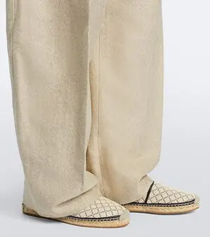 Manolo Blahnik Raffia-effect Espadrilles - Beige
