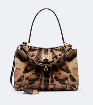 Balenciaga Rodeo Small Calf Hair Top-handle Bag - Beige