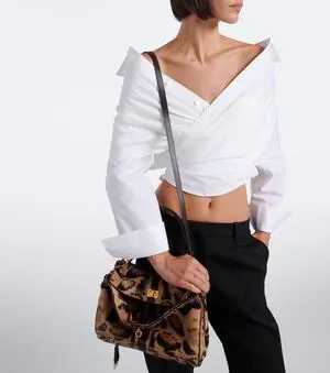 Balenciaga Rodeo Small Calf Hair Top-handle Bag