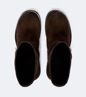 Balenciaga Suede Biker Boots
