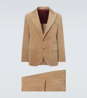 Brunello Cucinelli Cotton And Cashmere Corduroy Suit