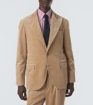 Brunello Cucinelli Cotton And Cashmere Corduroy Suit