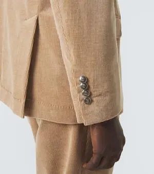 Brunello Cucinelli Cotton And Cashmere Corduroy Suit