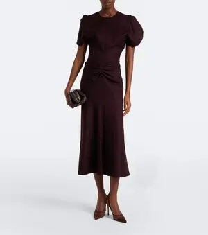 GIANVITO ROSSI Pointed Toe Suede And Mesh Pumps