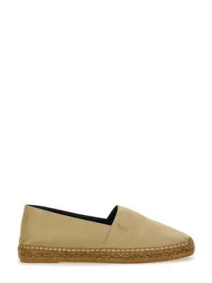 Saint Laurent Cotton Gabardine Espadrille - Cream