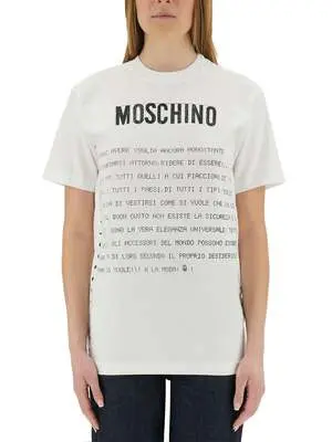 Moschino Cotton T-shirt With Graphic Print
