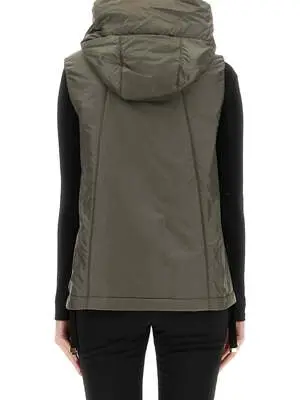 Max Mara Sleeveless Hooded Vest - Gray