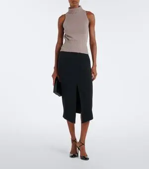 TOM FORD Cashmere And Silk-blend High-neck Vest