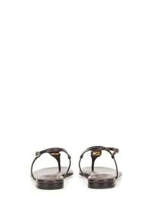 Fendi Ayers Python Skin Sandals