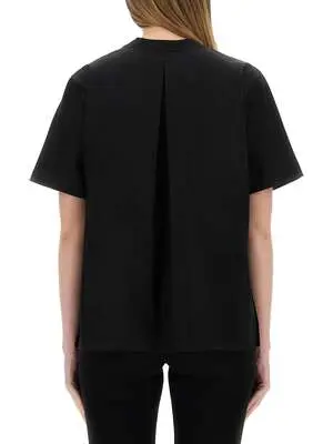 Moncler Cotton T-shirt With Side Buttons