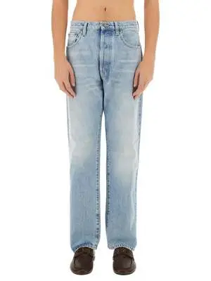 Valentino Garavani Regular Fit Cotton Denim Jeans - Blue