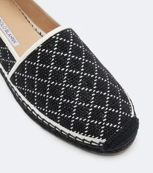 Manolo Blahnik Raffia-effect Espadrilles