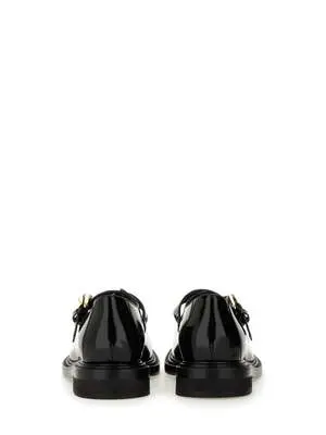 Moschino Mary Jane Flat Shoes - Black