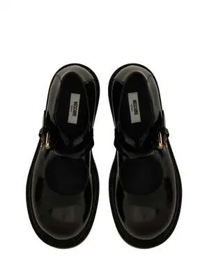 Moschino Mary Jane Flat Shoes - Black