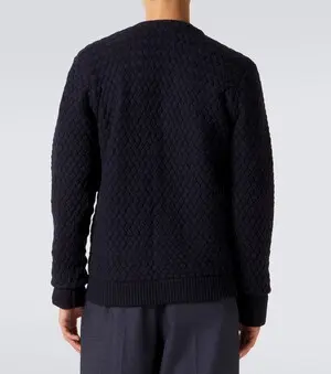 Bottega Veneta Intrecciato Wool Cardigan