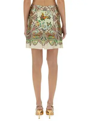 Etro Silk Mini Skirt