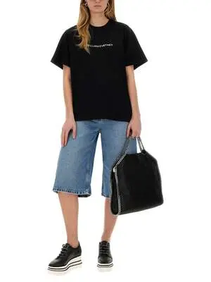 Stella McCartney Denim Bermuda Shorts - Blue