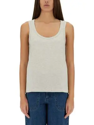 A.p.c. Logo Tank Top - Gray