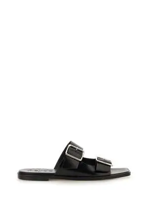 AeydĒ Tonya Buckled Calf Leather Sandals