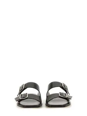 AeydĒ Tonya Buckled Calf Leather Sandals