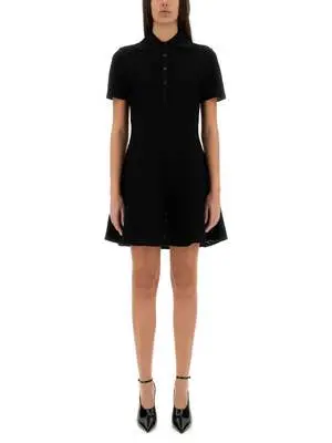 Givenchy Monogram Jacquard Polo Dress - Black