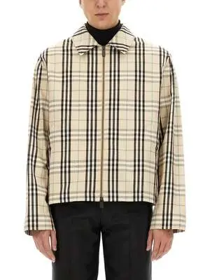 Burberry Vintage Check Jacket - Cream