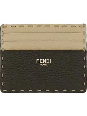 Fendi Card Holder Saddlery - Cream