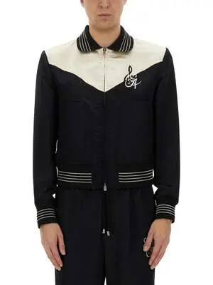 Amiri Embroidered Viscose Jacket - Black
