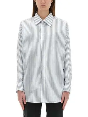 MAISON MARGIELA Striped Cotton Shirt - Multicolor