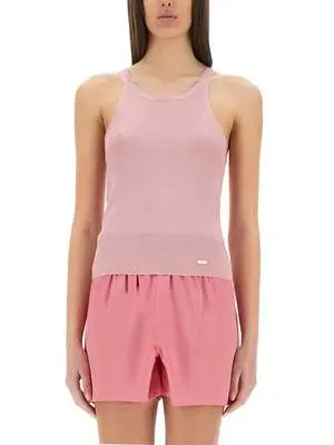 TOM FORD Silk Knit Racerback Tank Top - Pink