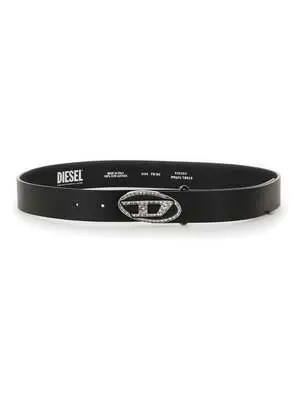 DIESEL® Belt With Logo - Black