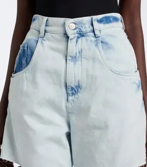MAISON MARGIELA Cutout Barrel-leg Jeans In Bleached Indigo - Blue