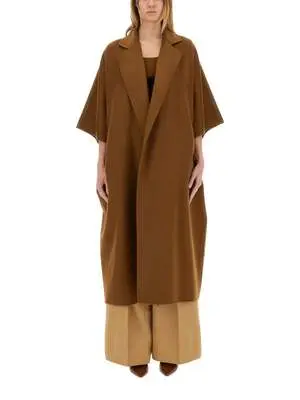 Max Mara Camel Drap Cape Coat - Multicolor