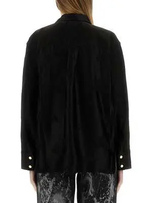 GANNI Jacquard Satin Shirt