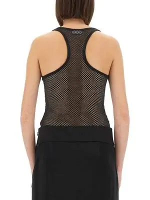 COURREGES Mesh Tank Top