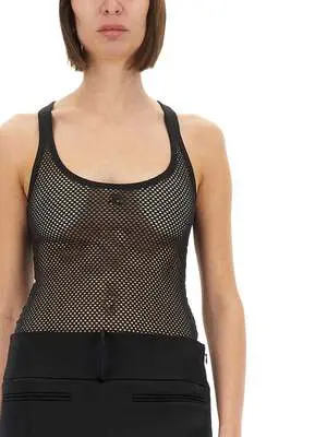 COURREGES Mesh Tank Top