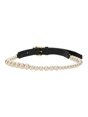 Moschino Belt With Pearls
