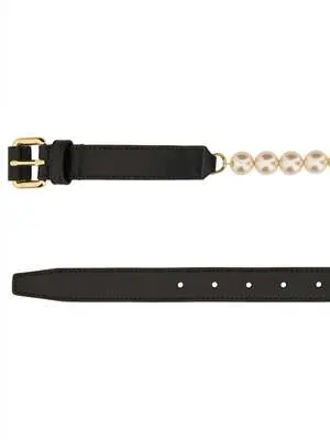 Moschino Belt With Pearls