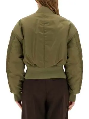 Saint Laurent Zip-up Bomber Jacket - Green