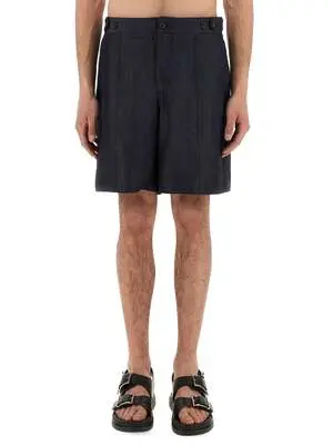 Alexander McQueen Denim Shorts - Blue