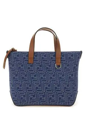 Fendi Ff Small Shopping Bag - Blue