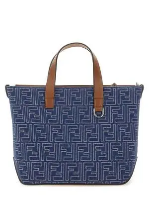 Fendi Ff Small Shopping Bag - Blue