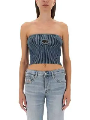 DIESEL® Ribbed Tube Top - Blue