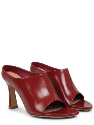 Bottega Veneta Lamb Leather Mule Shoe - Red