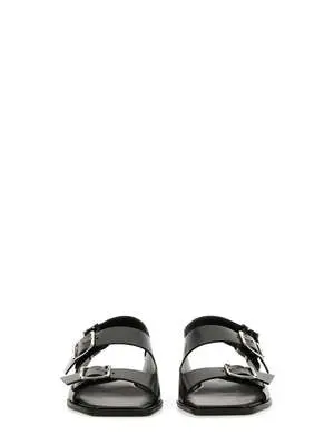 AeydĒ Tekla Leather Sandals - Black