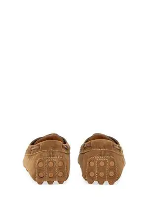 TOD'S Suede Loafer - Brown