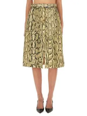 Dries Van Noten Skirt With Animal Pattern - Multicolor