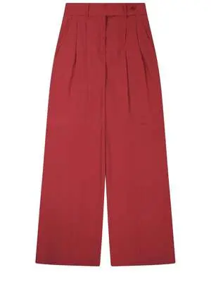 Alberta Ferretti Wide Leg Tailored Pants - Pink