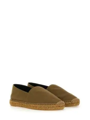 Saint Laurent Espadrilles In Gabardine - Green